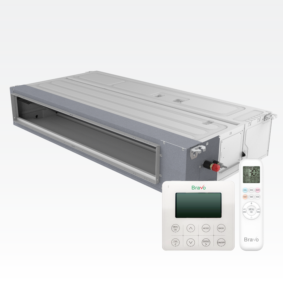 9000 BTU Slim Duct Mini Split AC & Heat Pump (Single Zone ...