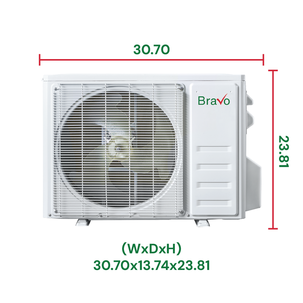 24K BTU Bravo ROMA 2 Ton Mini Split AC/Heat Pump R32 – BravoMiniSplit.com